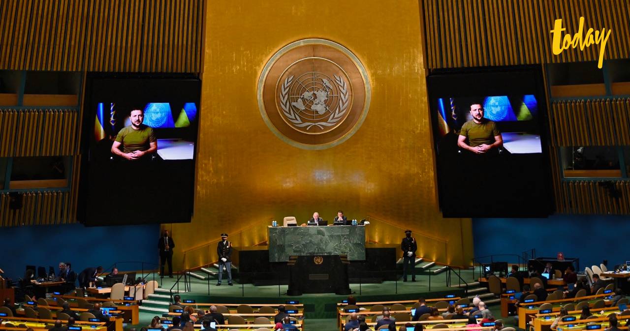 ‘เซเลนสกี’ เรียกร้องบนเวที UN ให้ลงโทษรัสเซียฐานก่ออาชญากรรม ชี้เป็นชาติเดียวที่ต้องการสงคราม