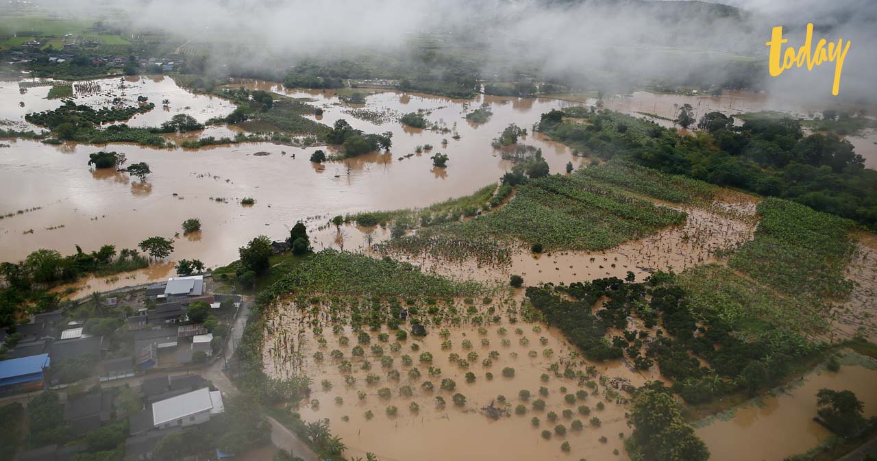 GISTDA เปรียบเทียบพื้นที่น้ำท่วมไทย ‘กันยายน’ ปี 54 ปี 64 และปี 65 ต่างกัน 3 เท่า