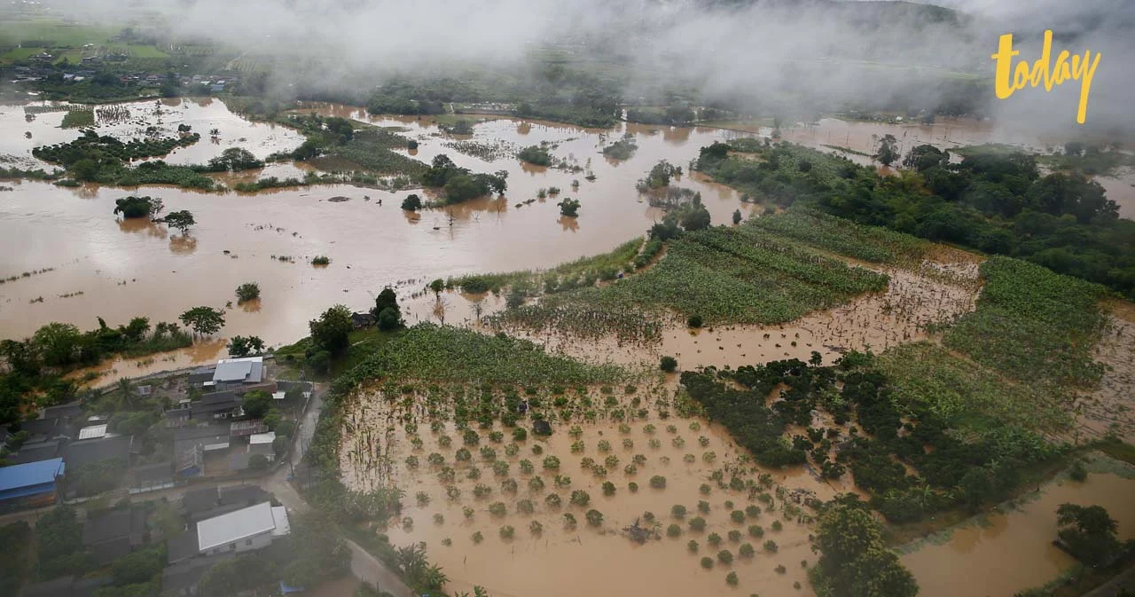 GISTDA เปรียบเทียบพื้นที่น้ำท่วมไทย ‘กันยายน’ ปี 54 ปี 64 และปี 65 ต่างกัน 3 เท่า