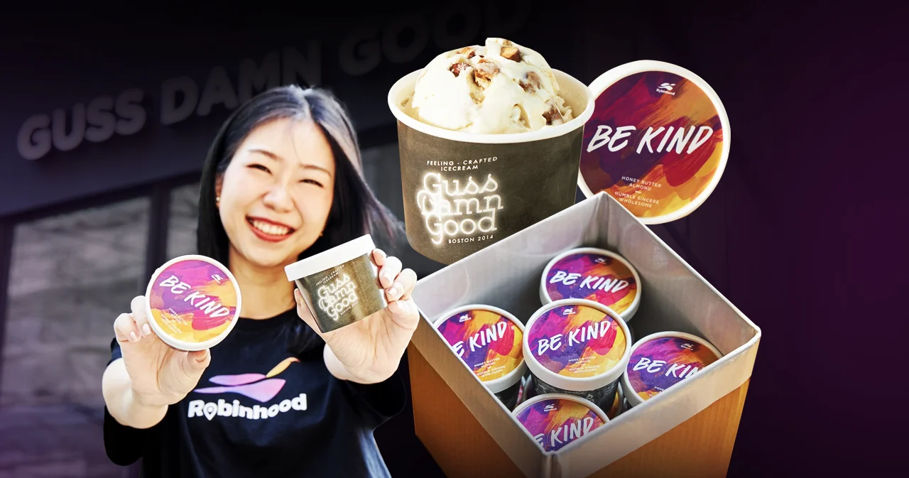 “Robinhood” แท็กทีม “Guss Damn Good” ส่งไอศกรีมรสใหม่ “Be Kind” สะท้อน ...