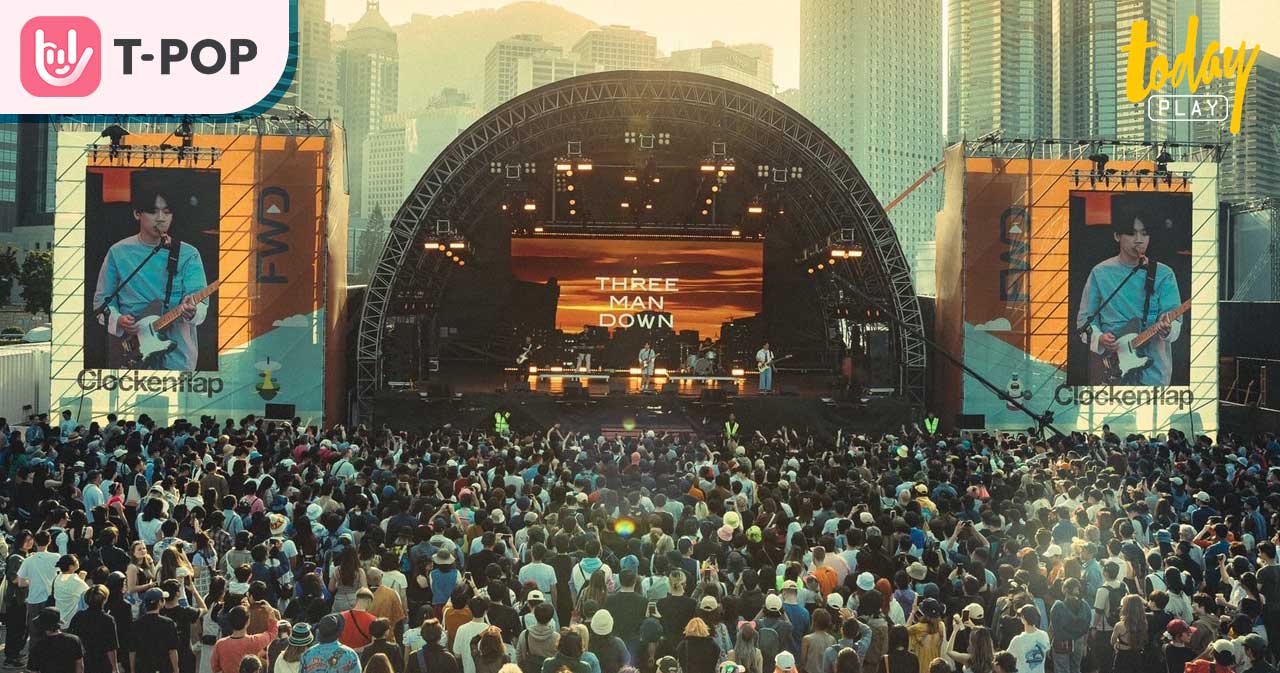 บรรยากาศ Three Man Down บนเทศกาลดนตรีระดับโลก ‘Clockenflap’ ที่ฮ่องกง