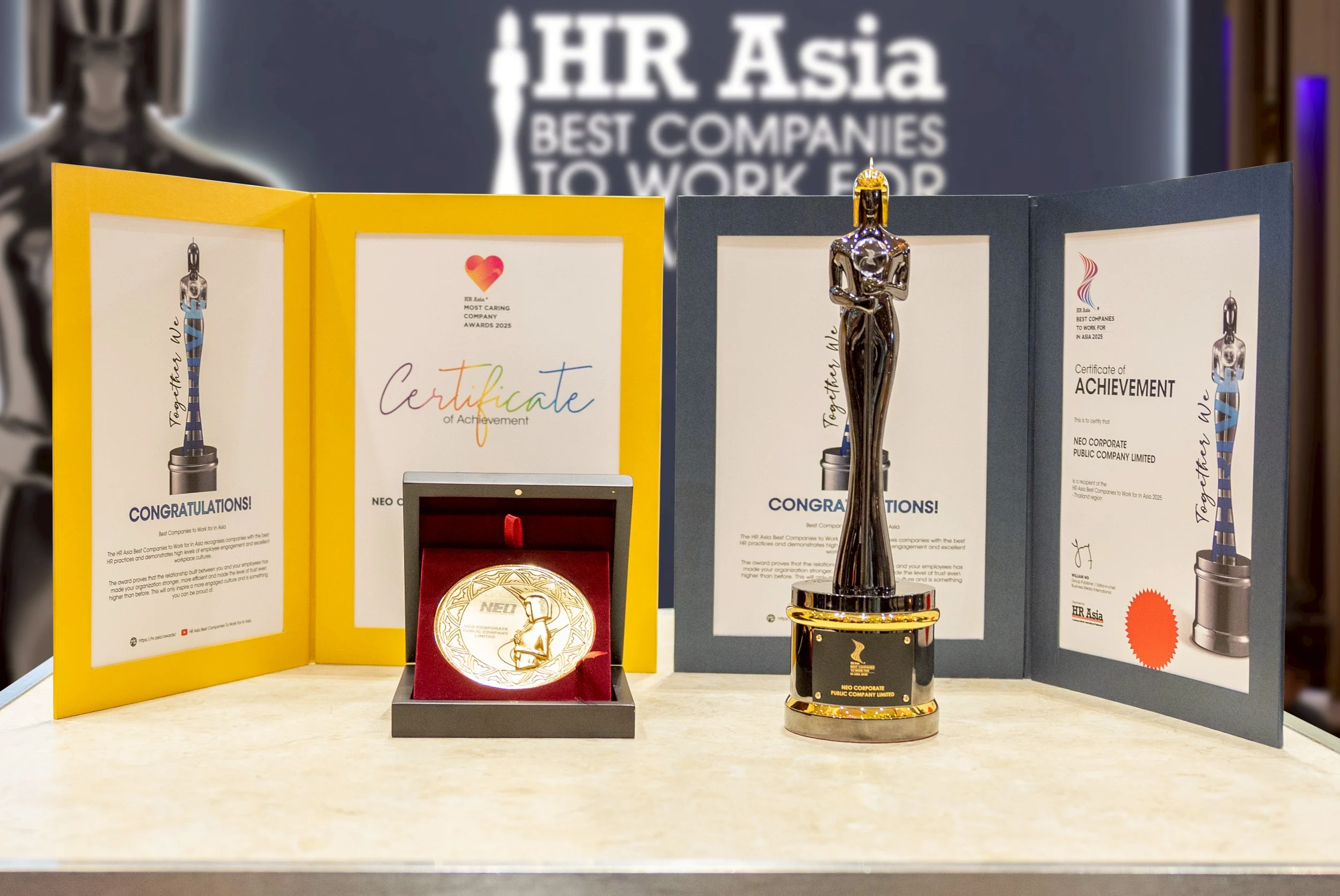 NEO คว้า 2 รางวัลจากงาน HR Asia Best Companies to Work for in Asia 2025