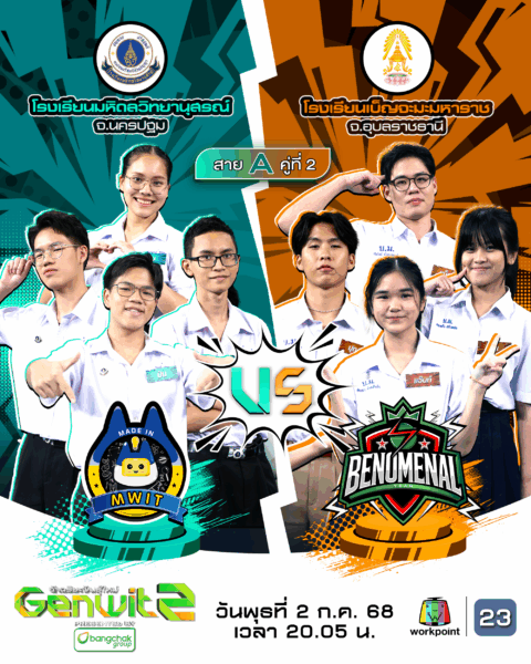 “Genwit อัจฉริยะพันธุ์ใหม่” ลุ้นศึกล้างตา 2 โรงเรียนตัวตึง “มหิดลวิทยา ...